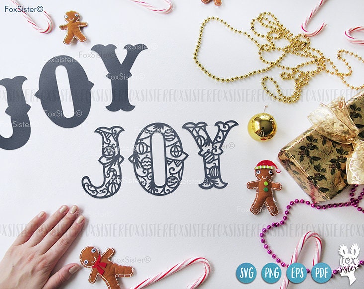 Christmas Joy Svg Design Joy Svg Christmas Svg Files Joy Cut | Etsy