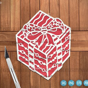 Christmas Gift Svg Png Pdf Eps Vector Cut Files, Gift Clipart, Present ...