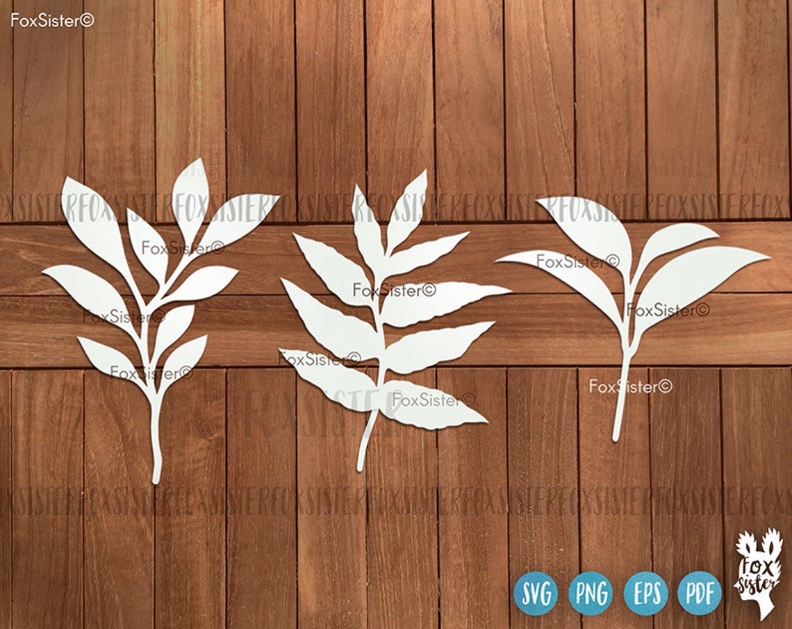 Leaves Svg for Cricut and Silhouette Branches Svg Leaf Svg - Etsy