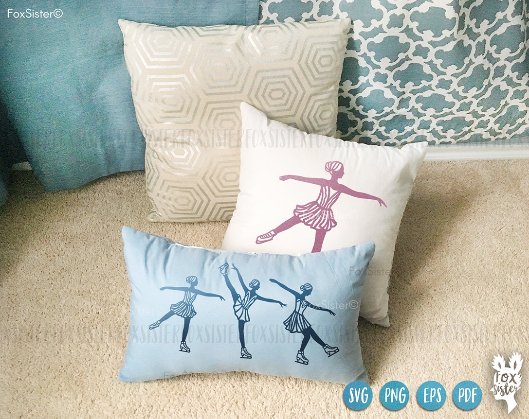 Ice Skating Svg Bundle for Cricut and Silhouette, Ice Skating Vector ...
