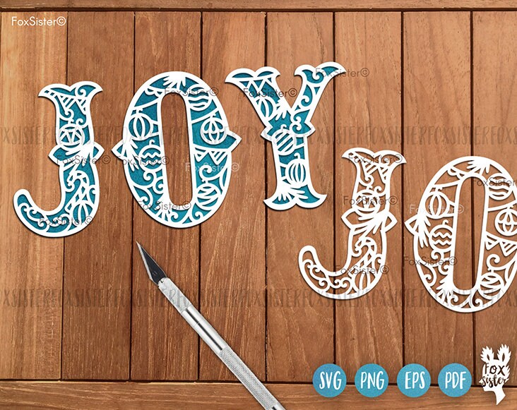 Christmas Joy Svg Design Joy Svg Christmas Svg Files Joy Cut | Etsy