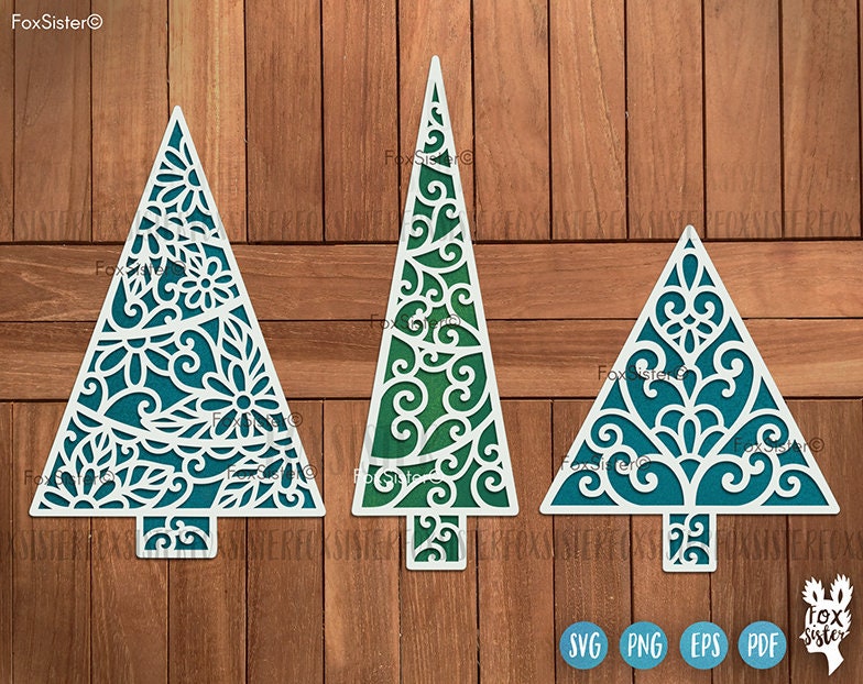 Christmas Tree Svg Bundle for Cricut and Silhouette Christmas - Etsy