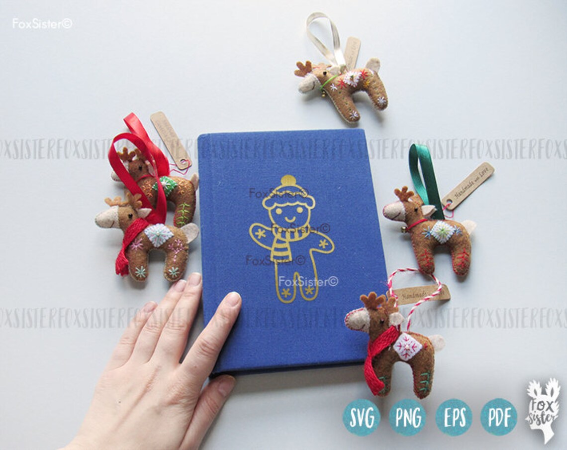 Christmas Svg Gingerbread Man SVG Bundle 8 Designs SET 1 - Etsy