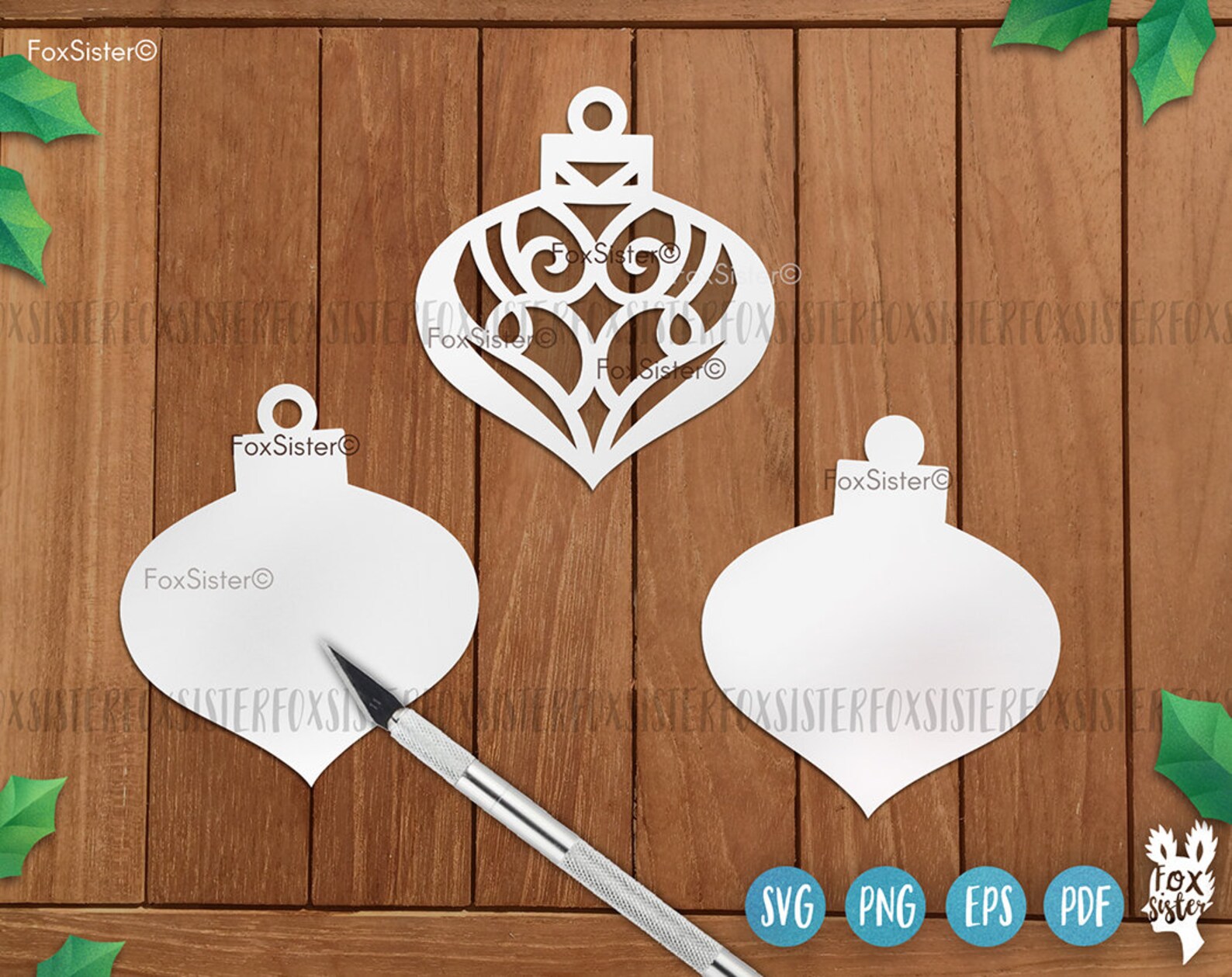 Christmas Bauble Svg Bundle Designs for Cricut and Silhouette - Etsy UK