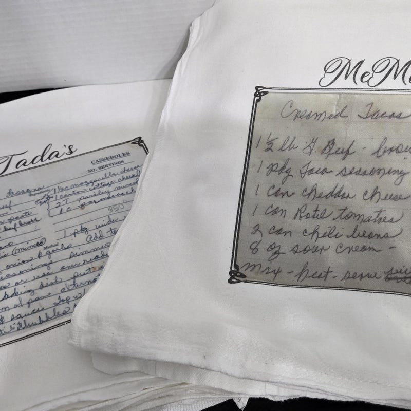 Recipe Towel - Etsy