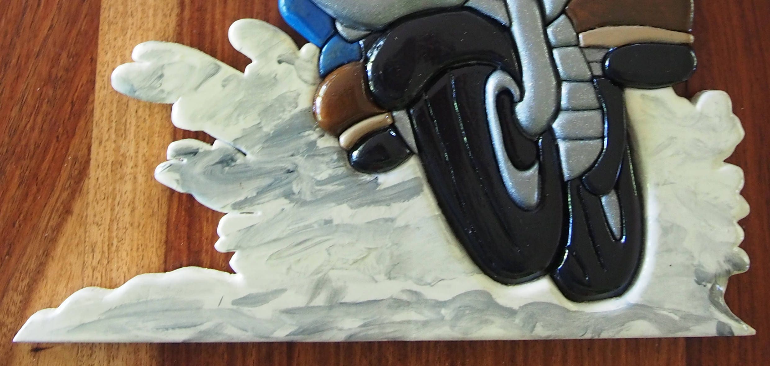 Mario on His Motor Bike 3D Segmented Wood Intarsia Pattern for DIY ...