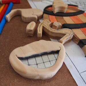 Donkey Kong 3D Segmented Wood Intarsia Pattern for DIY. Woodturning ...