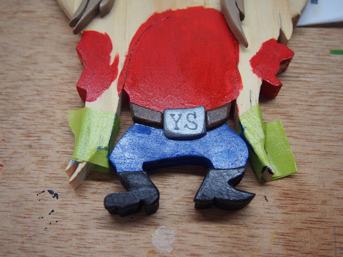 Yosemite Sam 3D Segmented Wood Intarsia Pattern for DIY. Woodturning ...