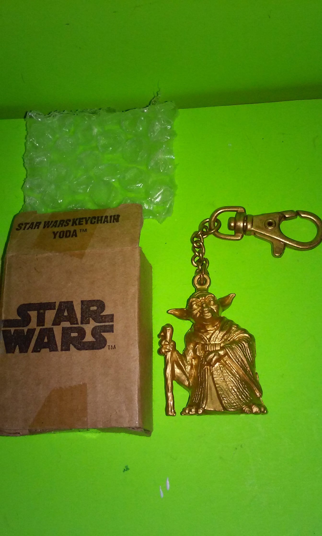 Star Wars Trilogy Yoda Figure Key Chain - Etsy