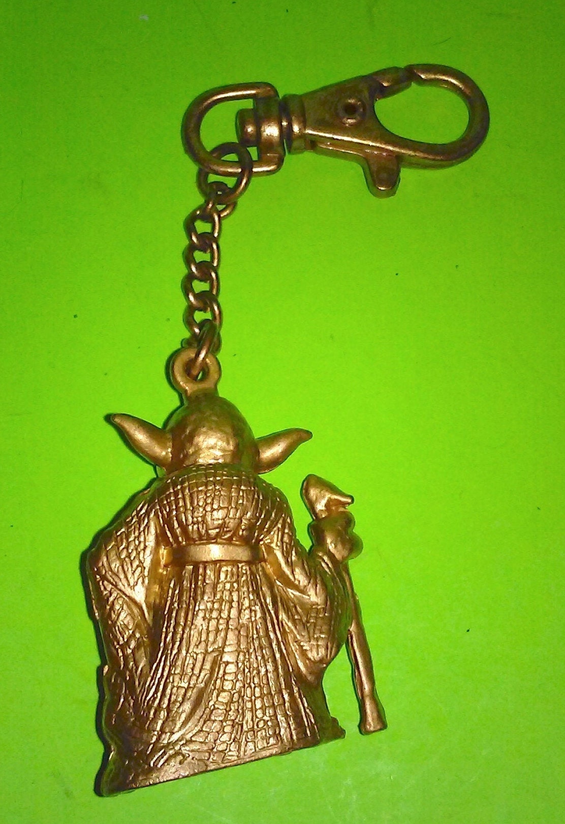 Star Wars Trilogy Yoda Figure Key Chain - Etsy
