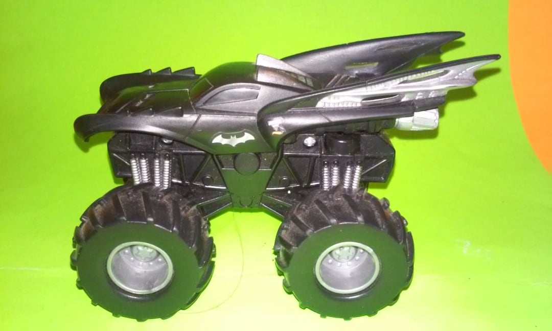 Hot Wheels Batman BATMOBILE Friction Car MONSTER JAM Truck Mattel - Etsy