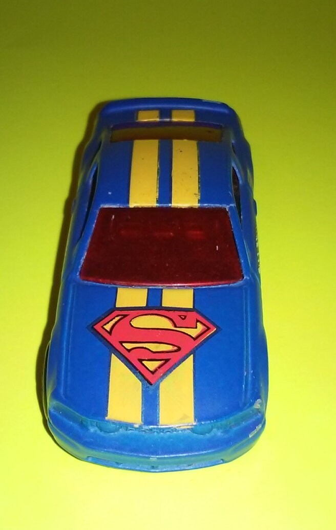 Hot Wheels Superman Ford Mustang GT Blue Racing Car - Etsy