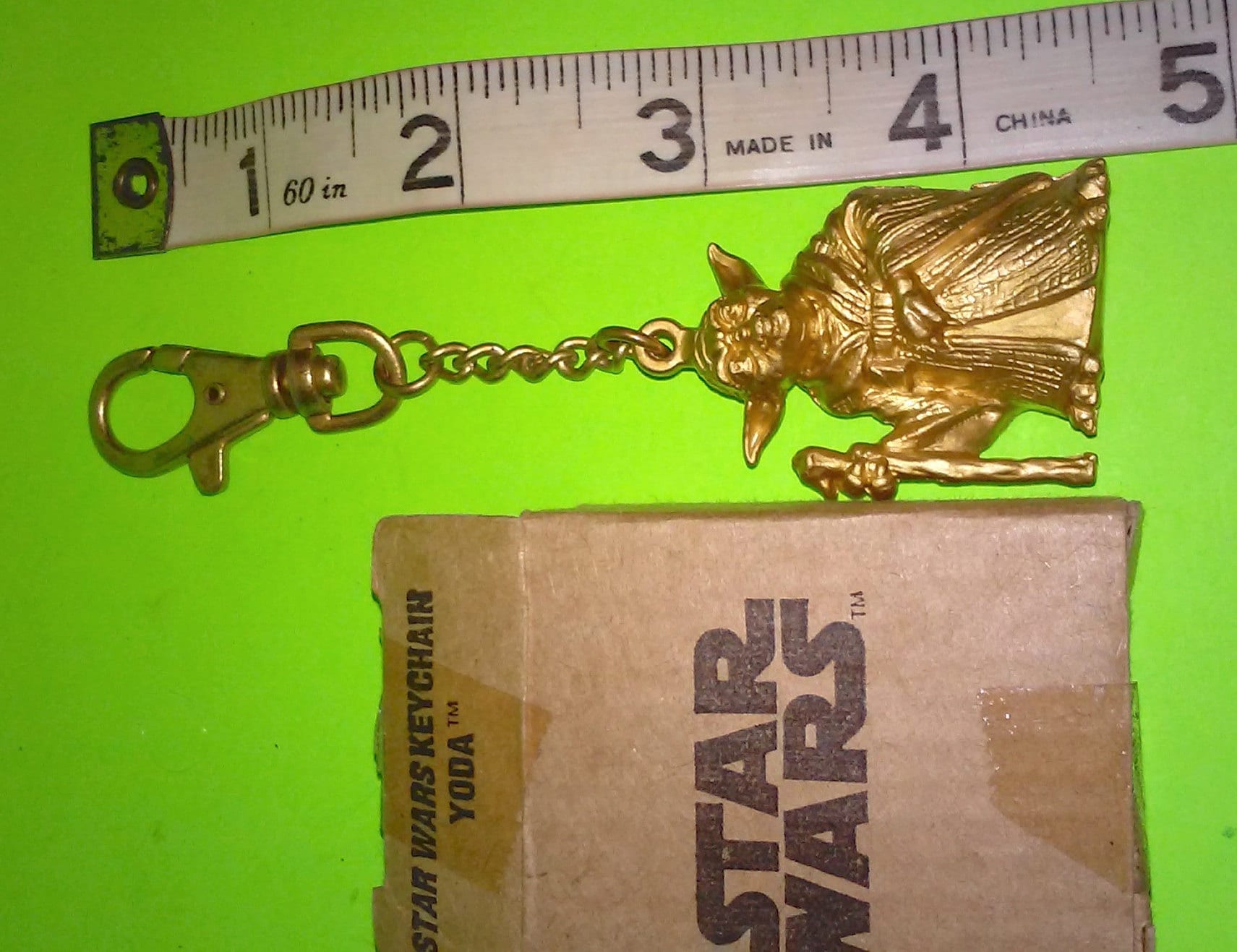 Star Wars Trilogy Yoda Figure Key Chain - Etsy