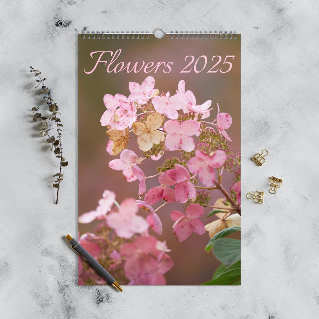 Flowers - Wall Calendar (2025) - Etsy