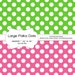 Polka Dot Large Digital Paper Pack 12" X 12" Commercial and Personal ...
