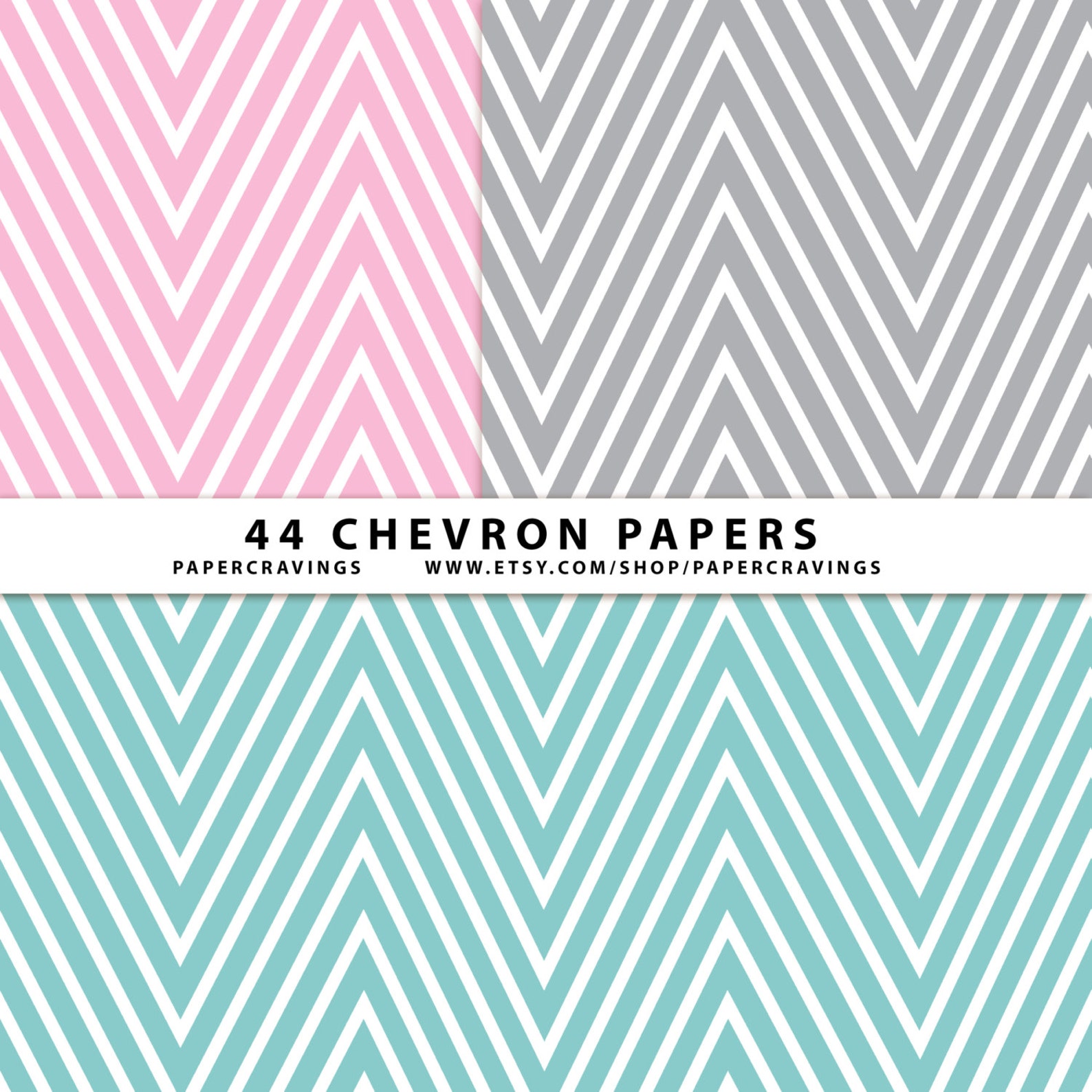 Chevron Digital Paper Pack 12" X 12" Commercial and Personal Use ...