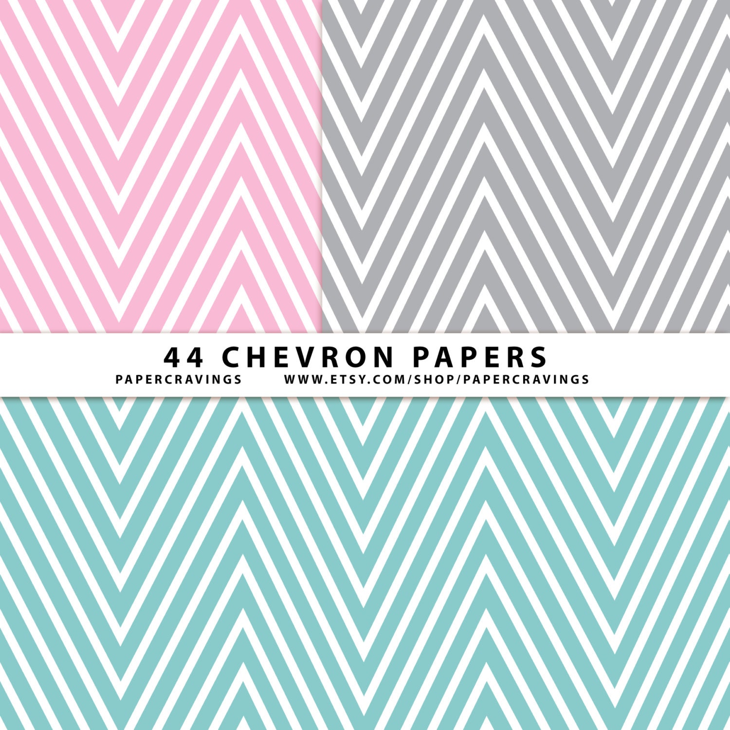 Chevron Digital Paper Pack 12" X 12" Commercial and Personal Use ...