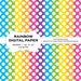 Rainbow Digital Paper Pack 12" X 12" Commercial and Personal Use ...