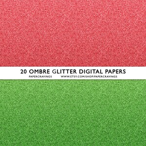 Glitter Digital Paper Ombre 12" X 12" Commercial & Personal Use Gold ...