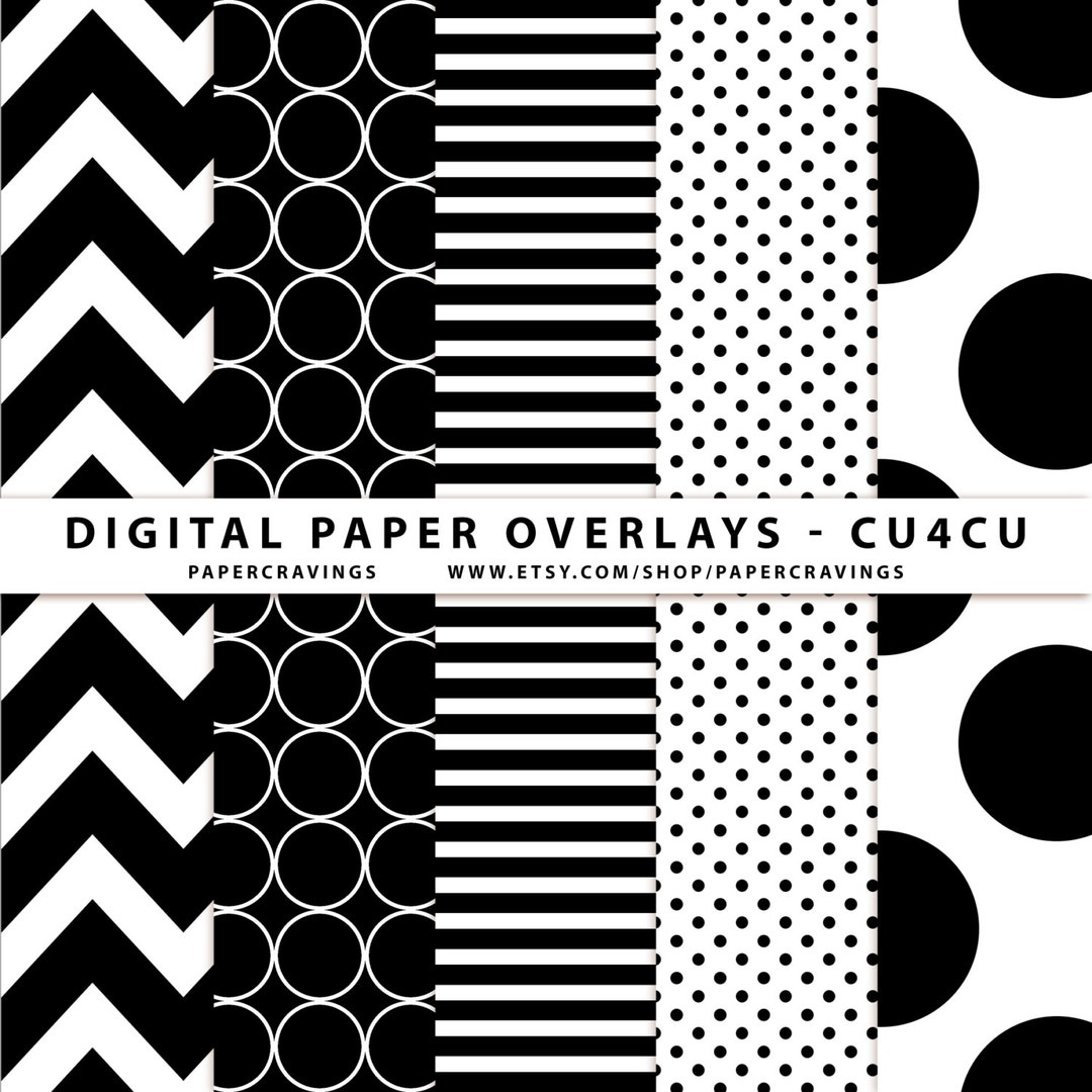 Digital Paper Overlay - Paper Template - Chevron Polka Dot Stripe Jumbo ...