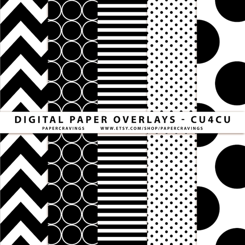 Digital Paper Overlay Paper Template Chevron Polka Dot Stripe Jumbo Dot ...