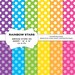 Rainbow Digital Paper Pack 12 X 12 Commercial and Personal Use ...