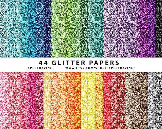 Glitter Digital Paper Pack 12 X 12 Commercial & - Etsy Australia