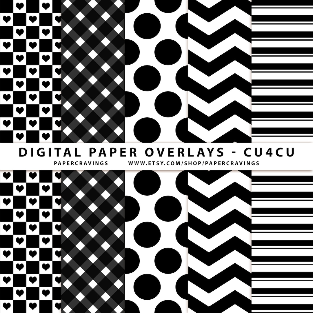 Digital Paper Overlay - Paper Template - Chevron Polka Dot Stripe Jumbo ...