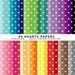 Hearts Tiny Digital Paper Pack 12" X 12" Commercial and Personal Use ...