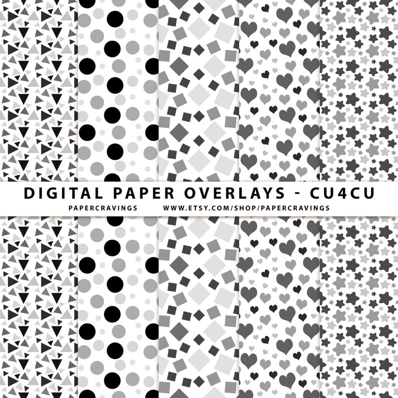 Confetti Digital Paper Overlay Paper Repeating Pattern Photoshop Dot ...