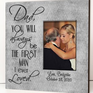 Personalized Father of the Bride Picture Frame, Wedding Gift, Father ...