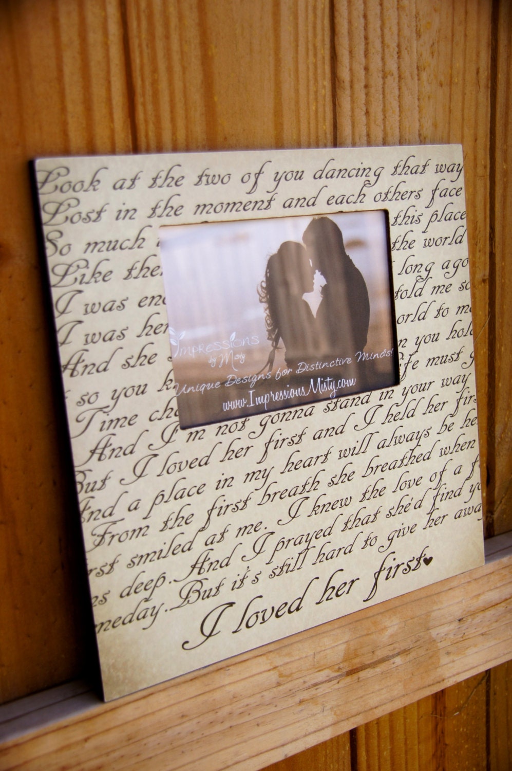 ANY Song Lyrics Picture Frame Personalized Gift Custom - Etsy