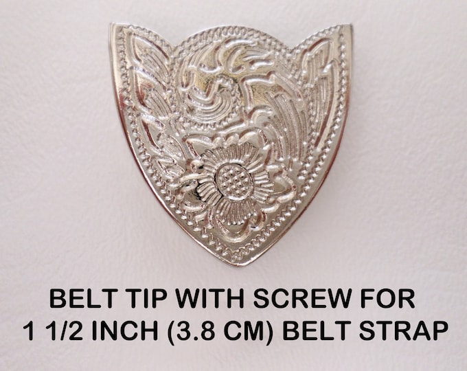 Belt Tip End for 1 1/2 Inch 3.8 Cm Belt Silver Finish Metal - Etsy