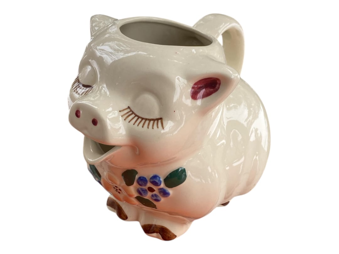 Shawnee Pottery Smiley Pig Pitcher Vintage Tableware Collectable - Etsy