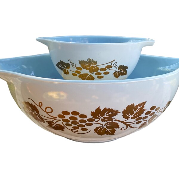 Pyrex Gold Grapes Chip and Dip - Etsy