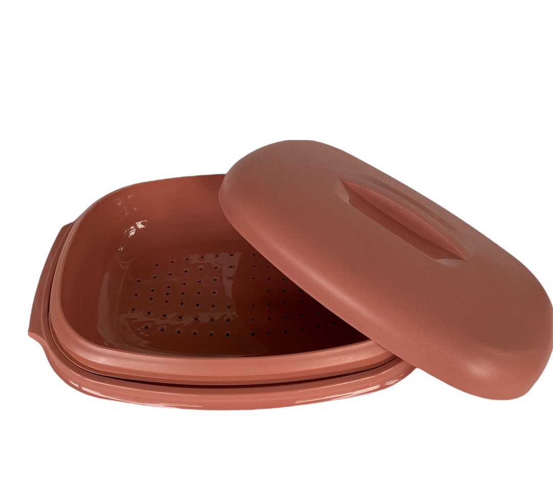 Tupperware Oblong Pink Three Piece Server Steamer 1970's - Etsy
