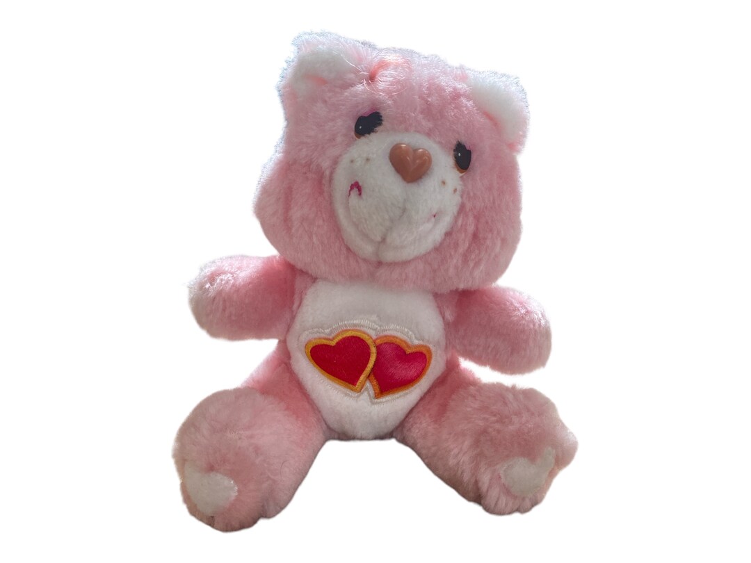 Care Bears Kenner Toy Plush Love A Lot Pink Bear With Hearts 1983 6 Toy ...
