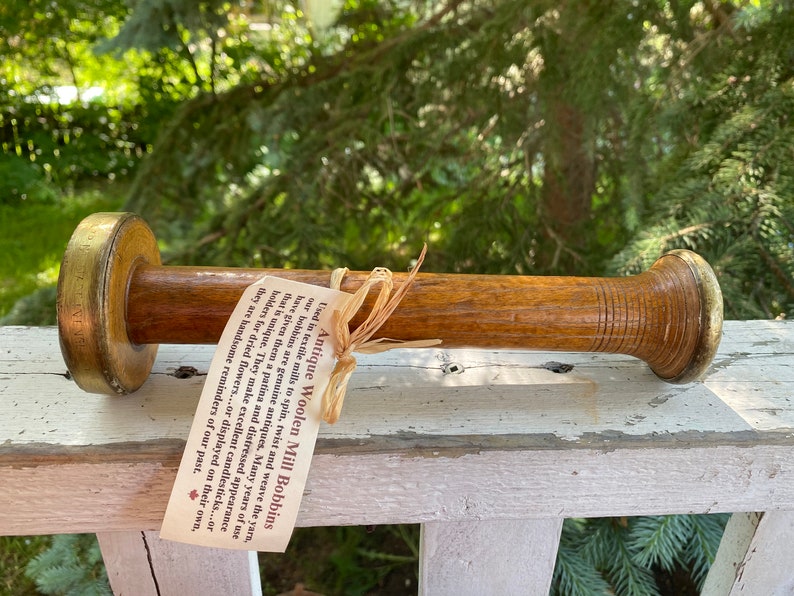 Antique Woolen Mill Bobbin Made in England Wilson Bros. Ltd. - Etsy
