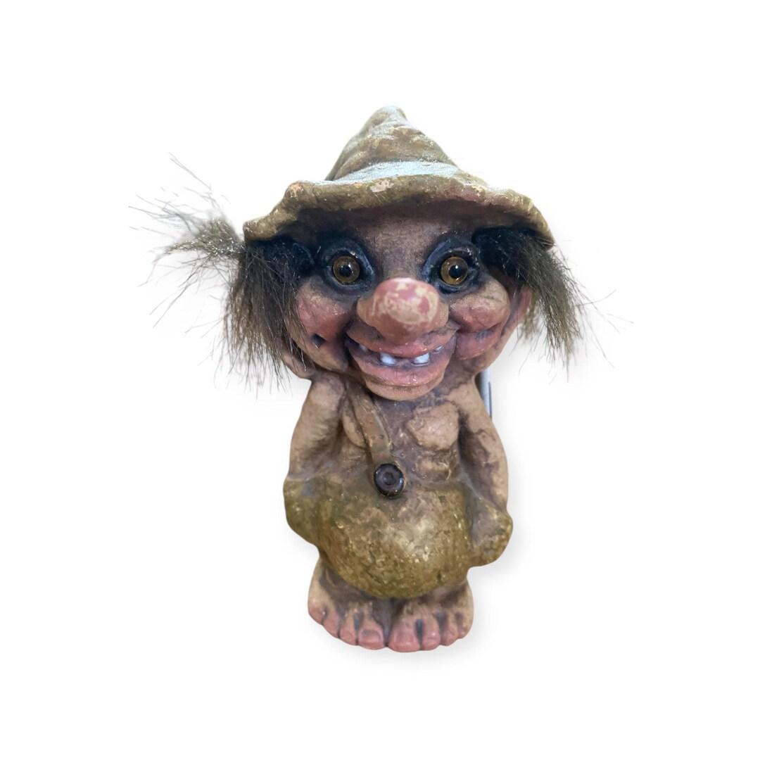 Ny Form Troll Doll Hands in Pocket and Hillbilly Style Hat Norweigan ...