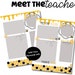 Meet the Teacher Newsletter, Honey Bee Themed Editable Template for ...