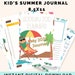 Kids Summer Journal Printable Summer Break Journaling Pages - Etsy