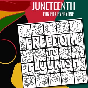 Collaborative Coloring Poster - Juneteenth Community Art Project ...