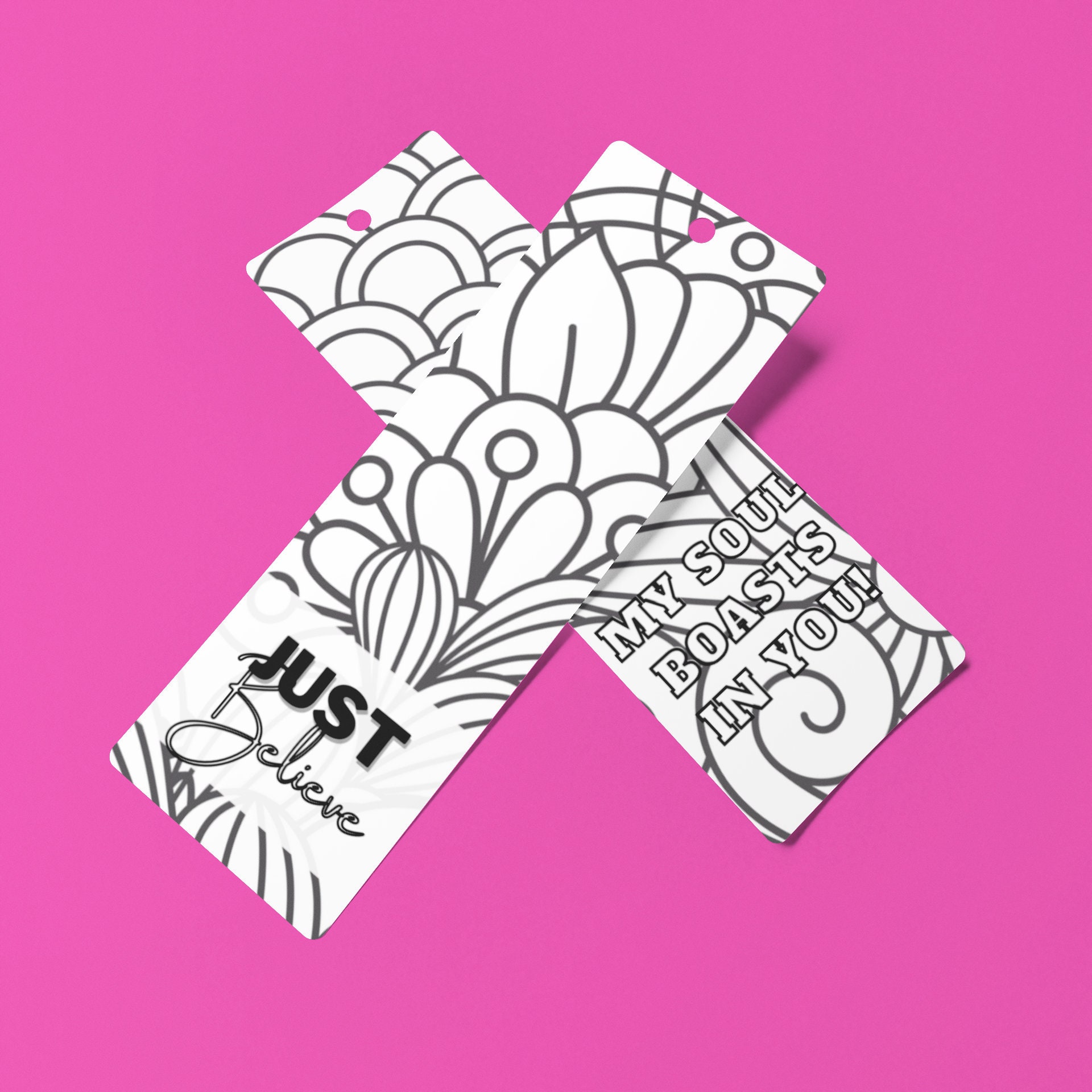 Colorable Bible Verse Bookmark Bundle, Color Your Own Scripture Book ...