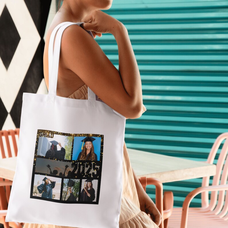 Graduation Photo Collage Template Customizable Canva Frame Layout for ...