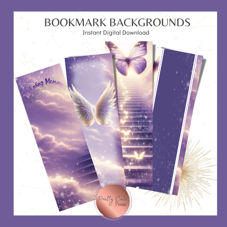 In Loving Memory Memorial Background PNG for Custom Printable ...