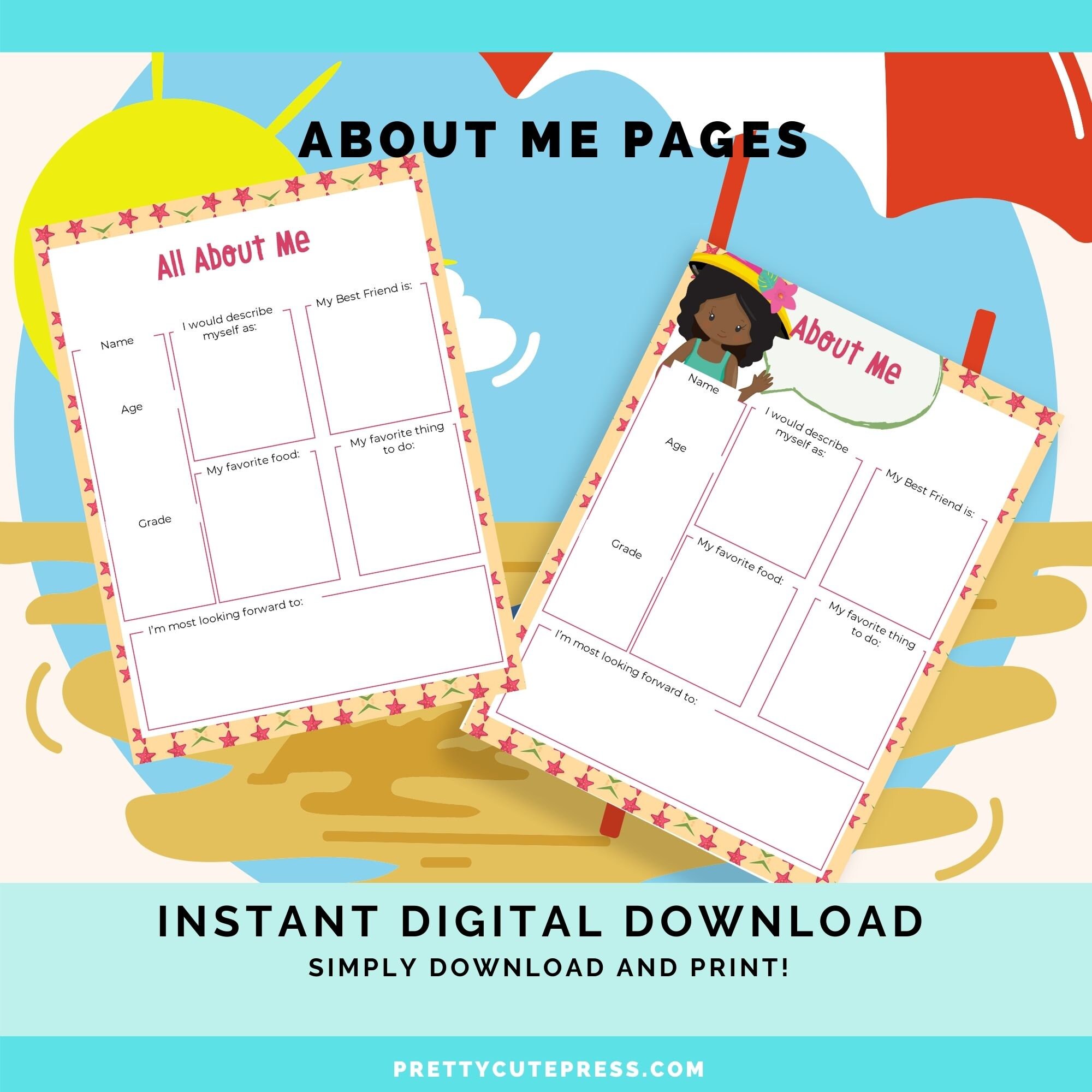 Printable Summer Journal for Kids Summer Break Activity - Etsy UK