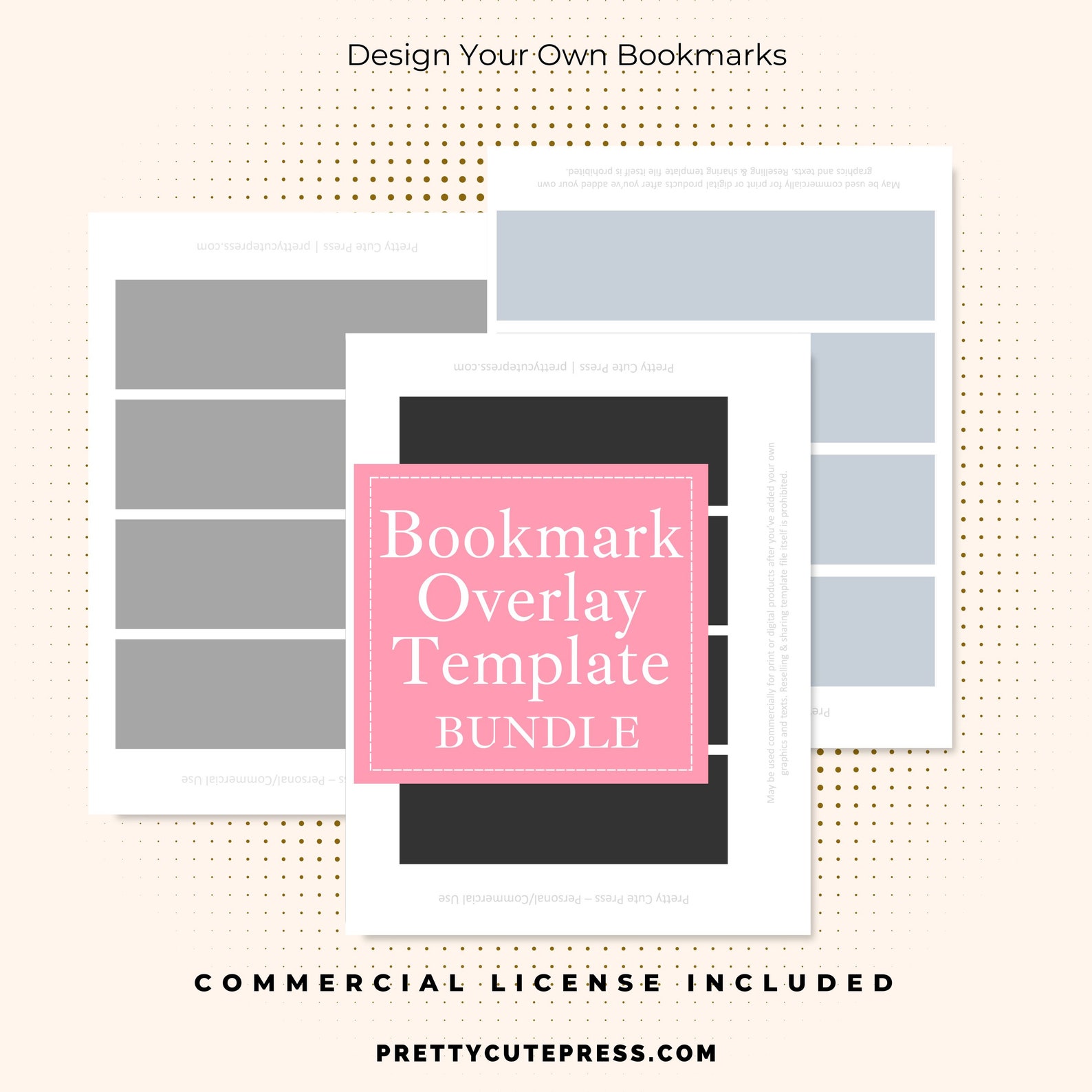 Bookmark Template Overlay PNG Bundle – Easily Create DIY Custom ...