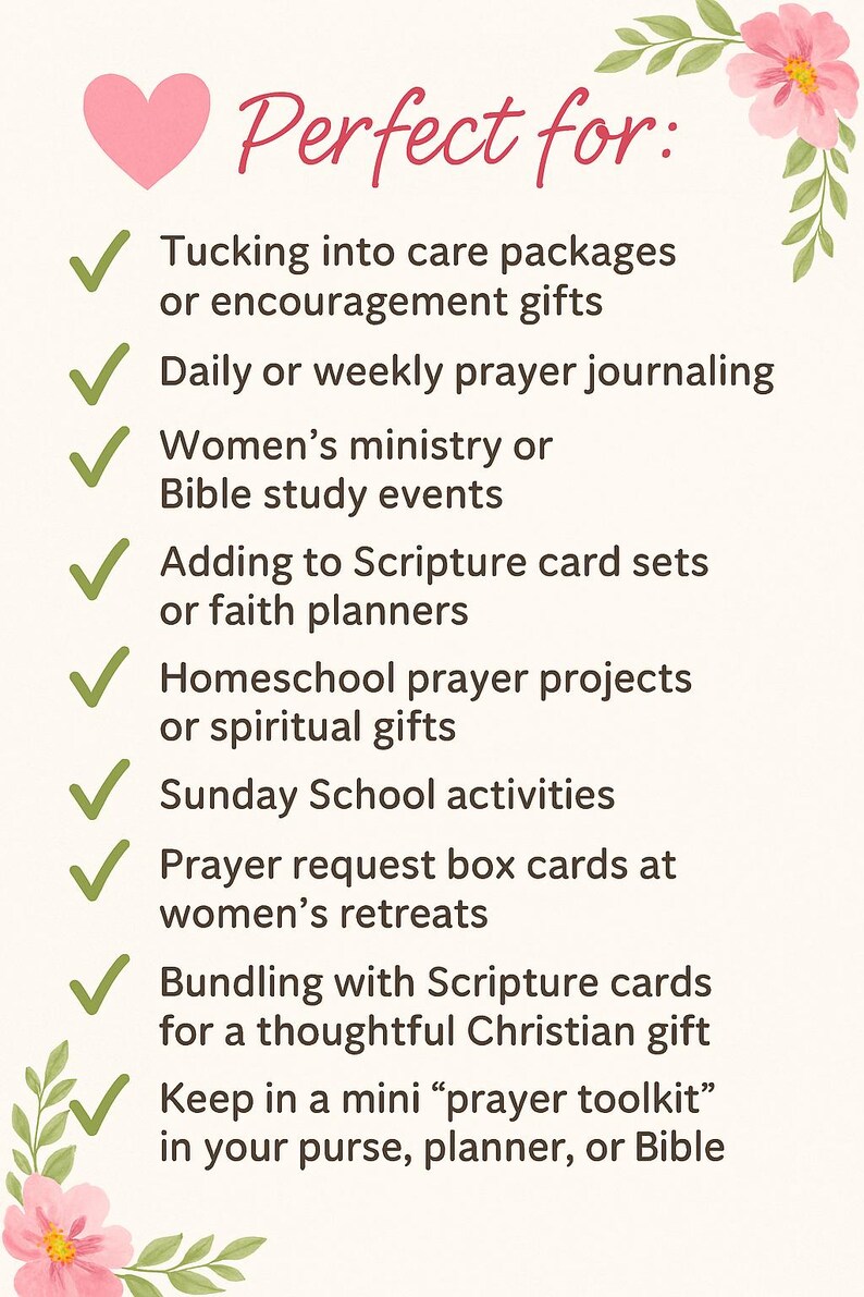 Prayer Request Cards Printable Encouragement Notes | Bloom & Believe ...