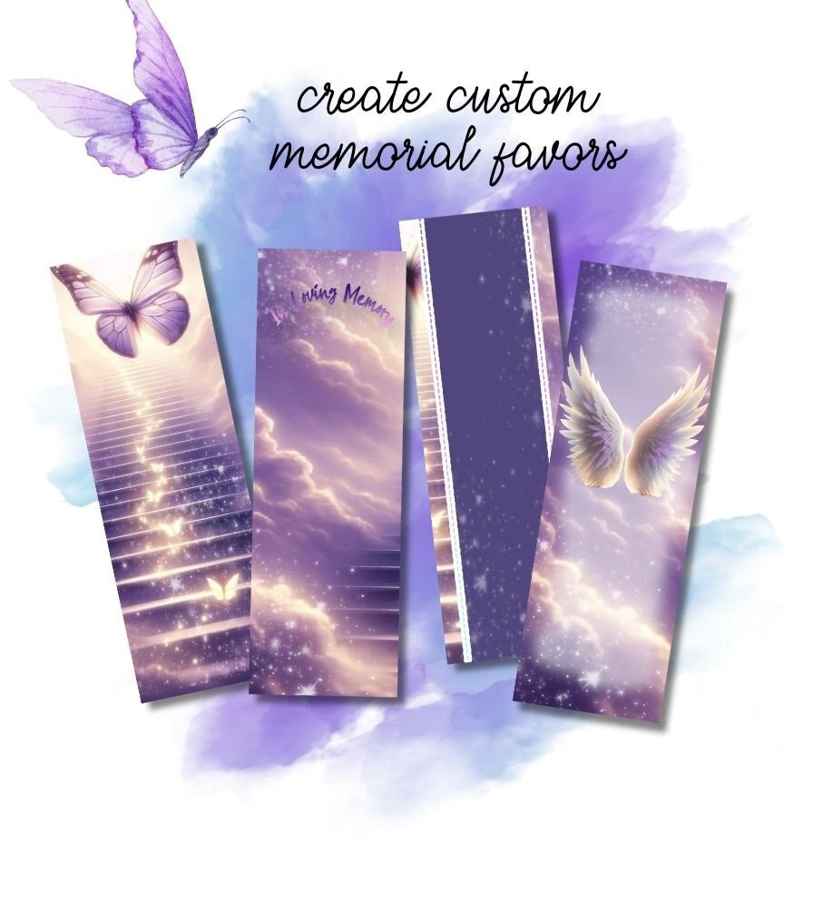 In Loving Memory Memorial Background PNG for Custom Printable ...