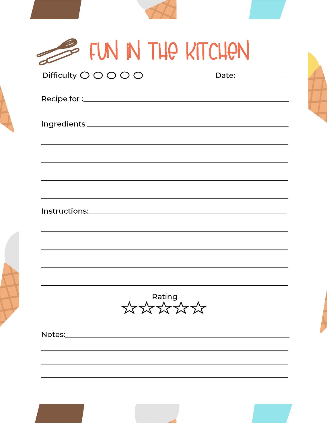 Kids Summer Journal Printable Summer Break Journaling Pages - Etsy